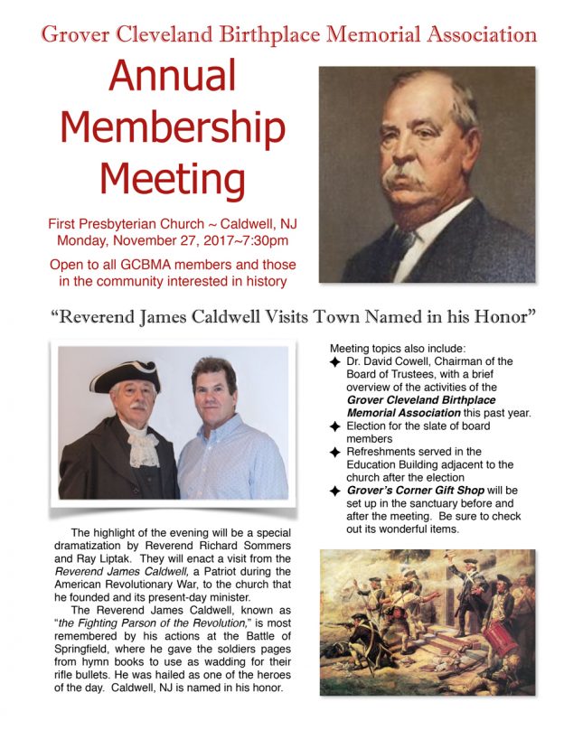 “Reverend James Caldwell Visits Town Named in his Honor” – Grover ...